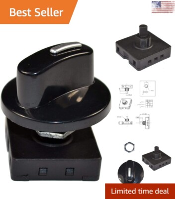 Rotary Switch 4-Position 3-Speed 120V-250V, 10A Fan Heater Speed ...