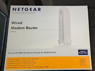 NETGEAR Wire Modem Router (White) | eBay UK