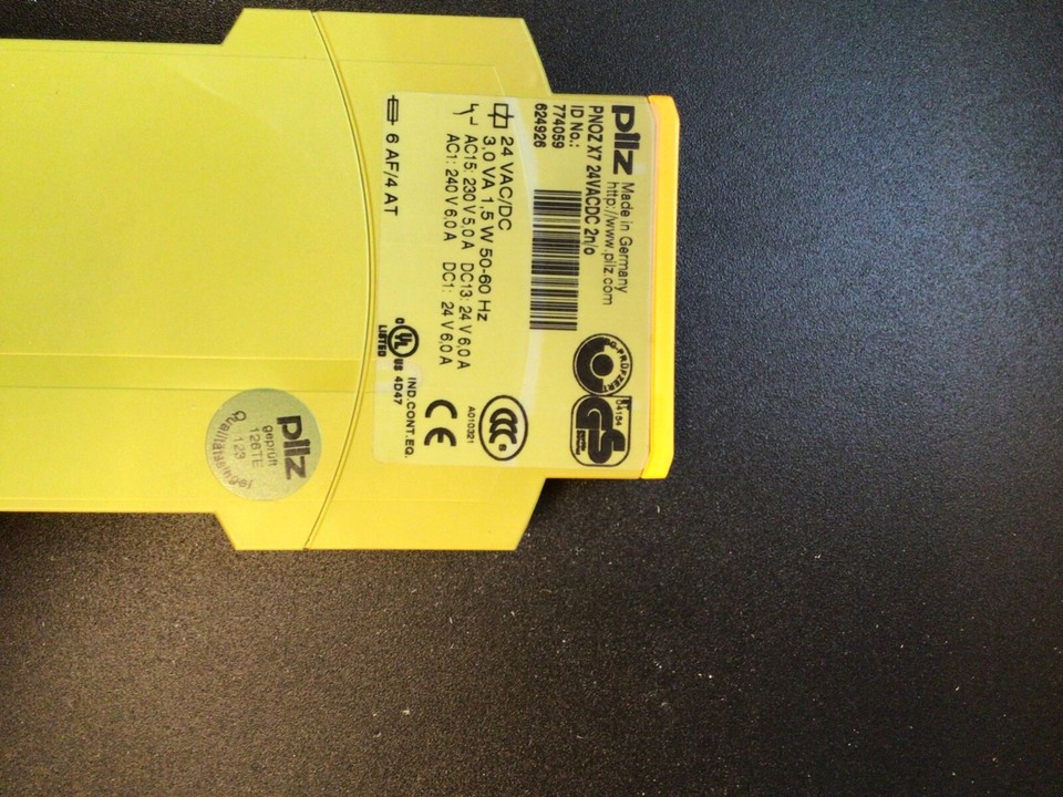 Pilz PNOZ X7 24VACDC 2N/O PART#774059 safety relay | eBay