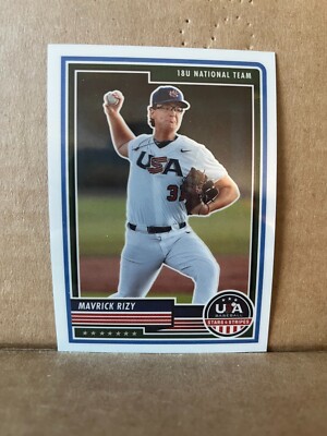 Mavrick Rizy 2023 Panini Stars & Stripes USA Baseball Optichrome Base ...