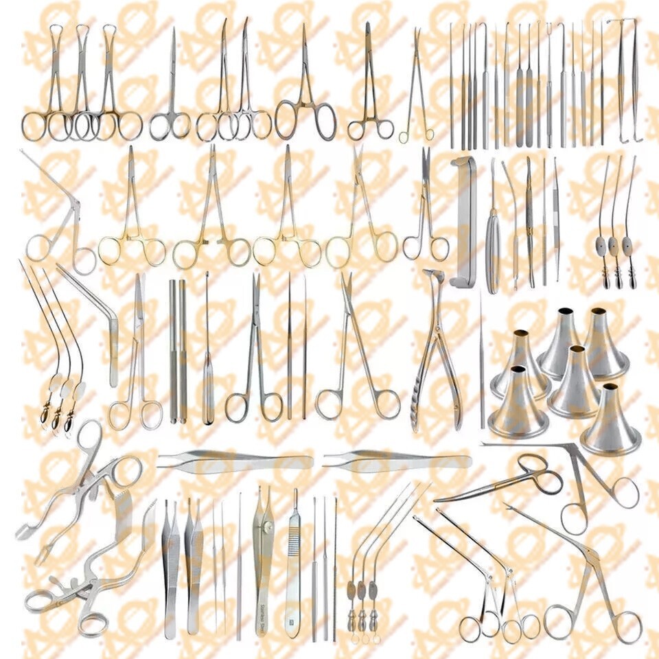 Tympanoplasty Instruments 101 PCs Set Micro Ear Surgery ENT Instruments ...