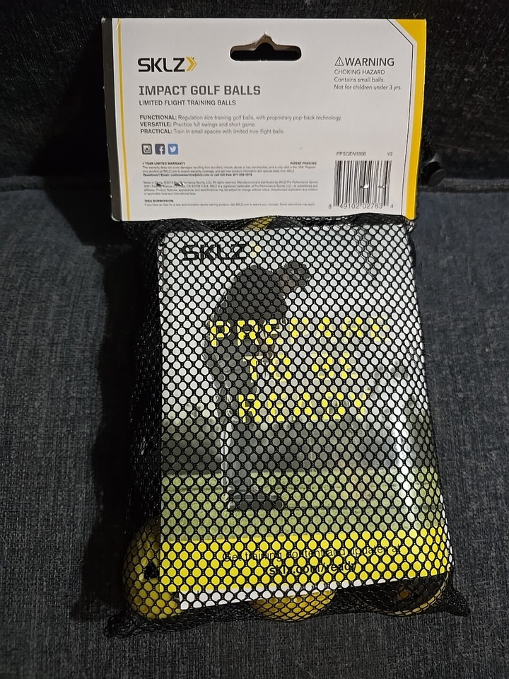 New SKLZ Impact Golf Training Balls 12 Pack Limited Flight Training ...