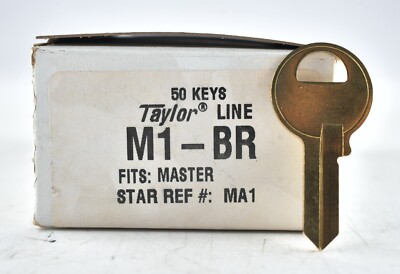 *Taylor Line M1-BR, KEY Blanks 50 Pack | eBay