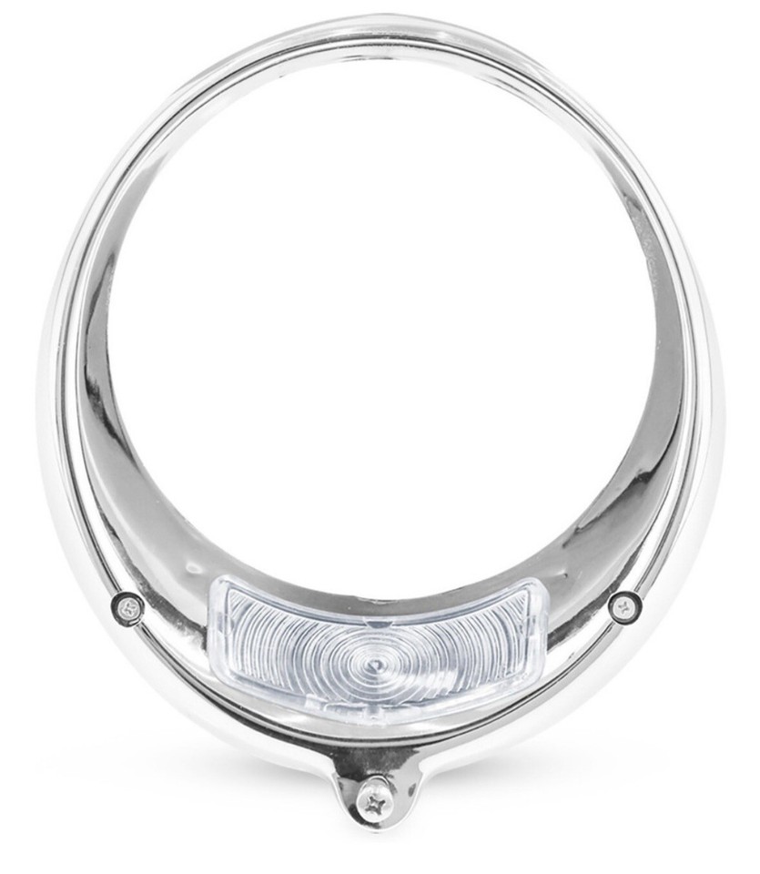 1955-1966 VW Beetle Pair Headlights w/ Trim Molding Chrome Volkswagen ...