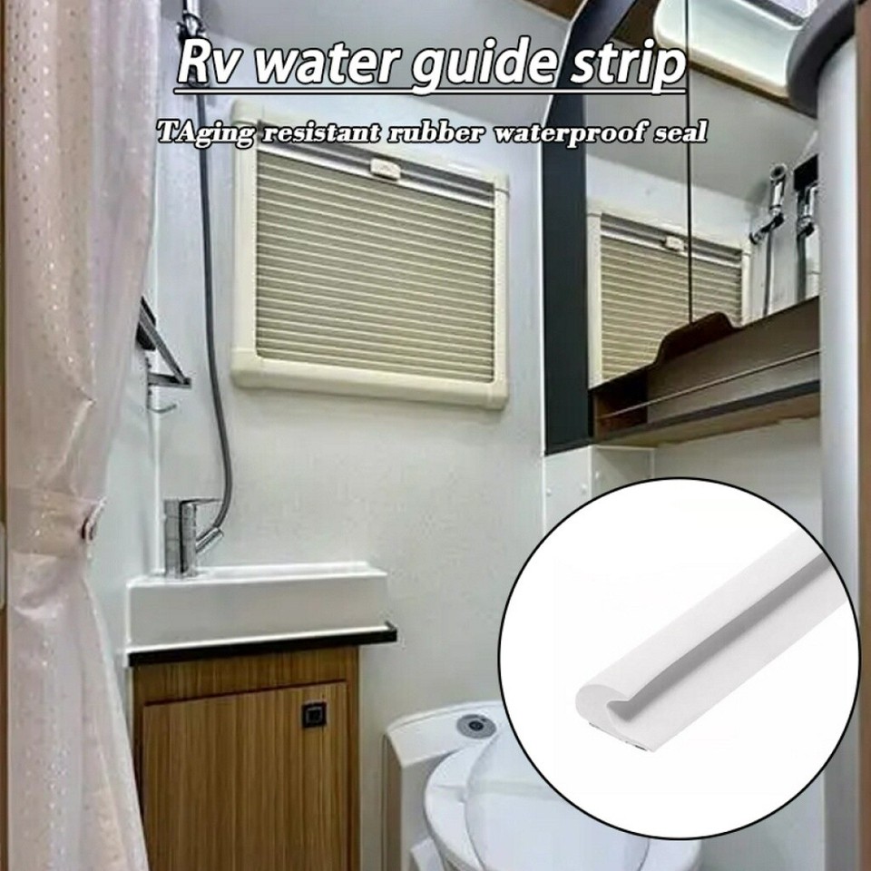 2 METRE For DRIPSTOP motorhome camper van gutter rain guard drip stop ...