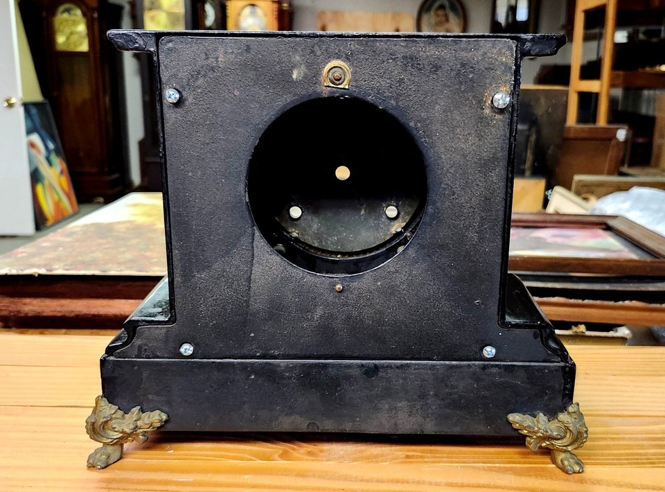 Beautiful Antique 8 Day Time and Strike Cast Iron Clock Case Only | eBay