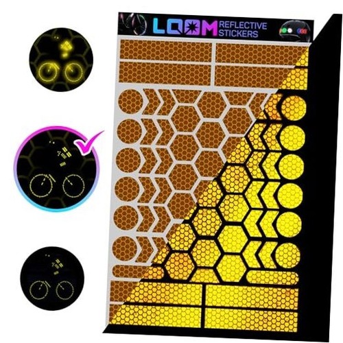 Reflective Stickers | 67pc Prismatic YLW | Reflective Stickers Prism ...