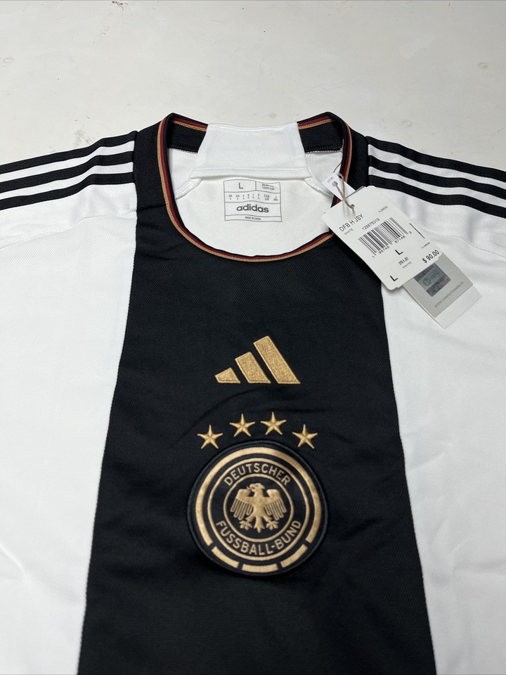 NWTS Adidas Germany Soccer 2022 Home Stadium Jersey HJ9606 Men’s SZ ...