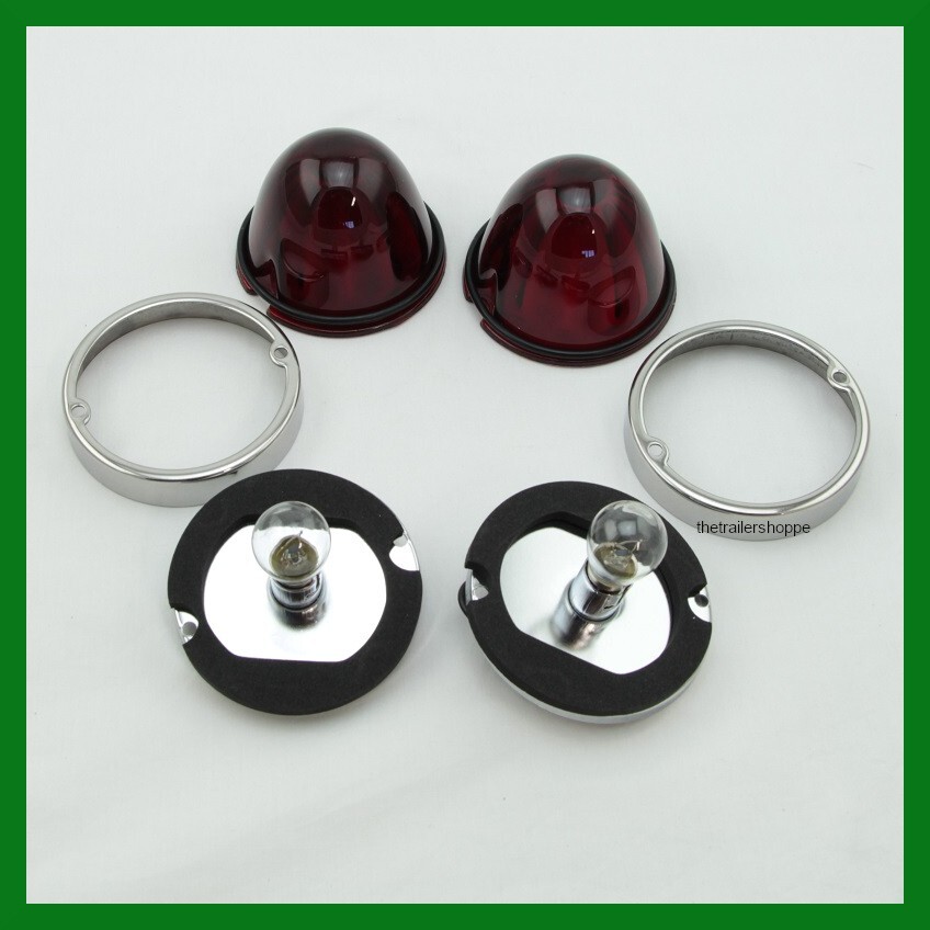 Watermelon Glass Flush Mount #1156 Incandescent Kit Semi Trucks Red ...