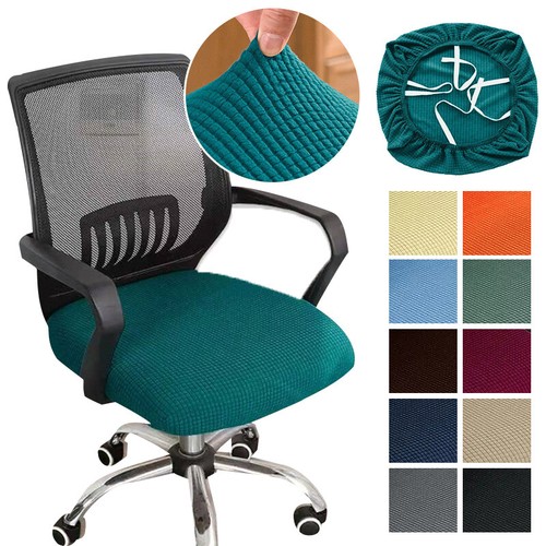 Stretch Computer Office Chair Cover Slipcover Desk Task Rotat Swivel ...