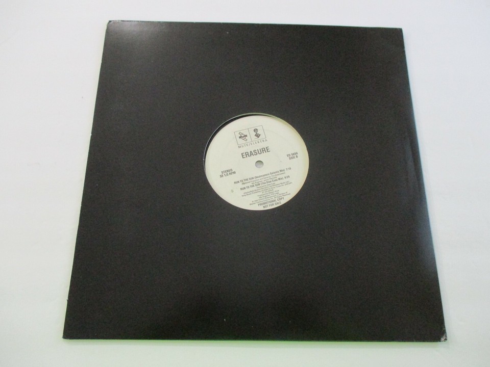 Erasure Run To The Sun Rare Promo Only Vinyl EP 4 Tracks Mute/Elektra ...