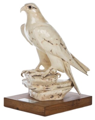 Falcon statue, porcelain, Charlton Heston estate, 15.6" tall | eBay
