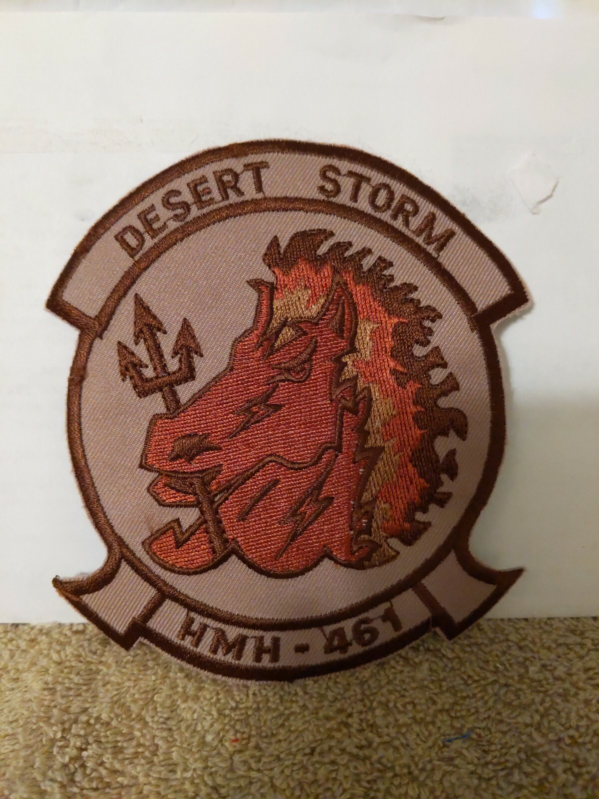 USN NAVY MILITARY PATCH HMH-461 DESERT STORM 5 x 4 1/4 inches | eBay UK