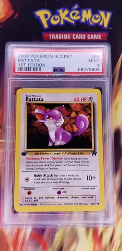 2000 Pokemon 1st Edition Team Rocket Rattata #66/82 PSA MINT 9 | eBay