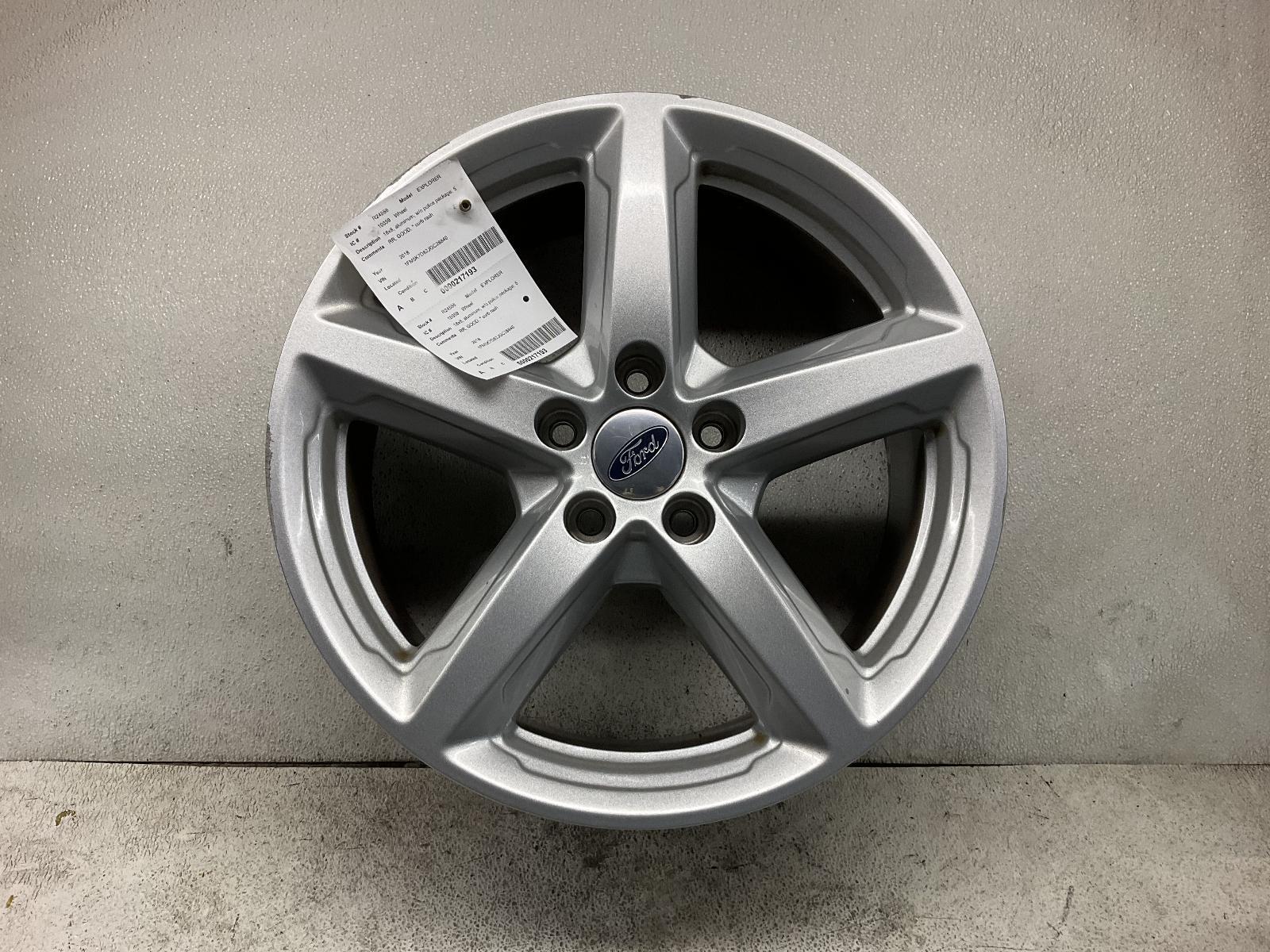 2018-2019 FORD EXPLORER Wheel 18x8 aluminum w/o police package 5 spoke ...
