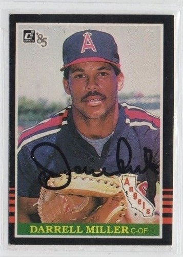 Darrell Miller 1985 Donruss signed autograph auto card Angels | eBay