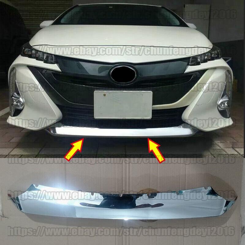 For Toyota Prius Prime PHV 2017-2021 Chrome Front Bumper Lip Strip ...