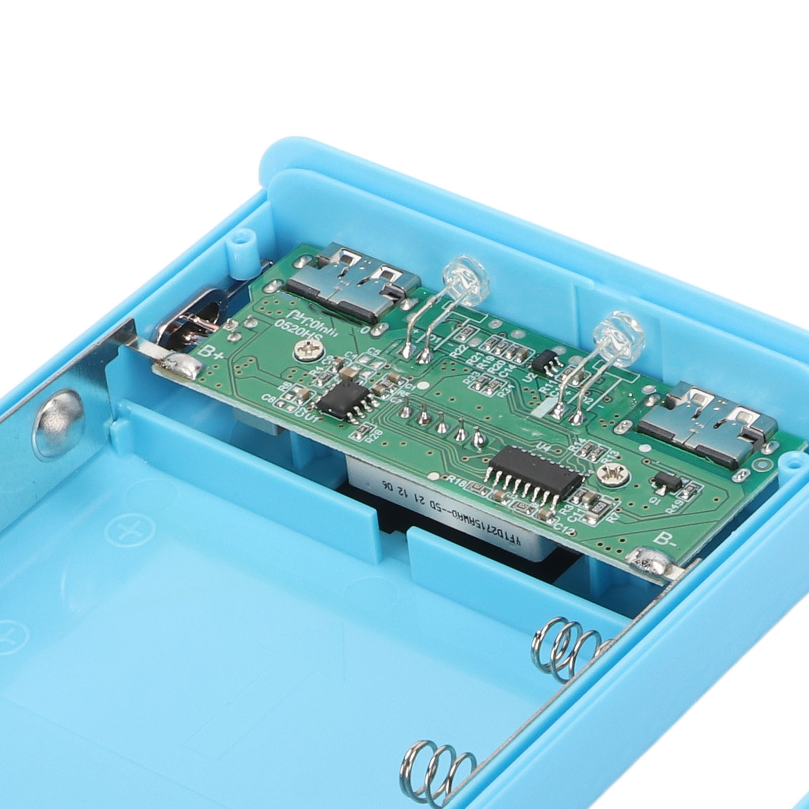 DIY Power Bank Box Blue With LCD Display Dual USB 4x21700 Battery ...