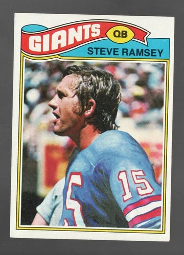 1977 Topps Steve Ramsey New York Giants #473 Excellent | eBay