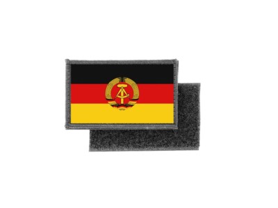 Flag patch printed badge country germany deutschland german rda ddr ...