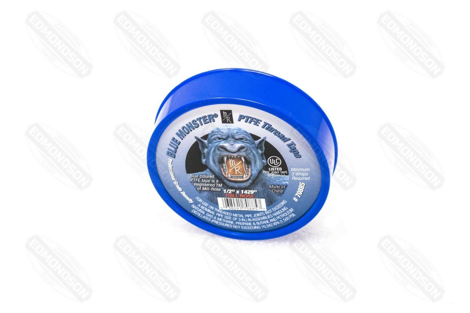 Blue Monster 70885 PFTE Pipe Thread Sealing Tape, 1/2" x 1429 ...
