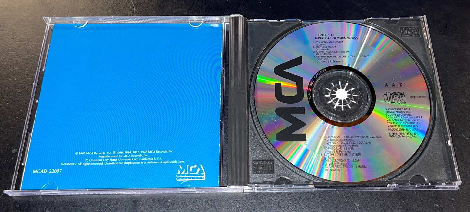 JOHN CONLEE "Songs For The Working Man" (CD 1990) 10-Tracks **GREAT ...