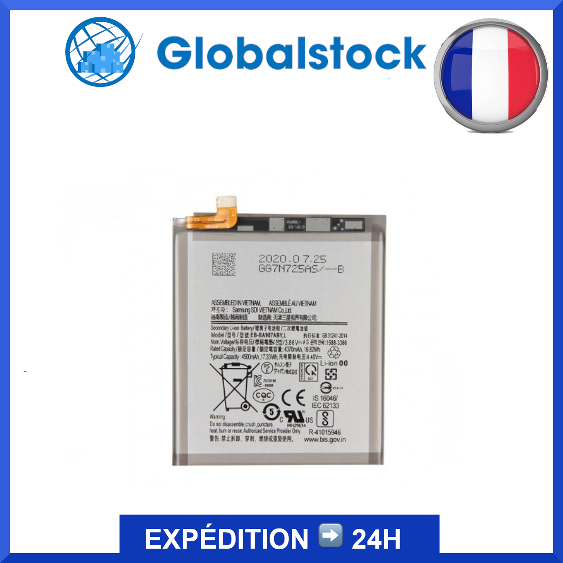 BATTERIE POUR SAMSUNG GALAXY S2/S3/S4/S5/S6/S7/S8/S9/S10 EDGE/PLUS ...