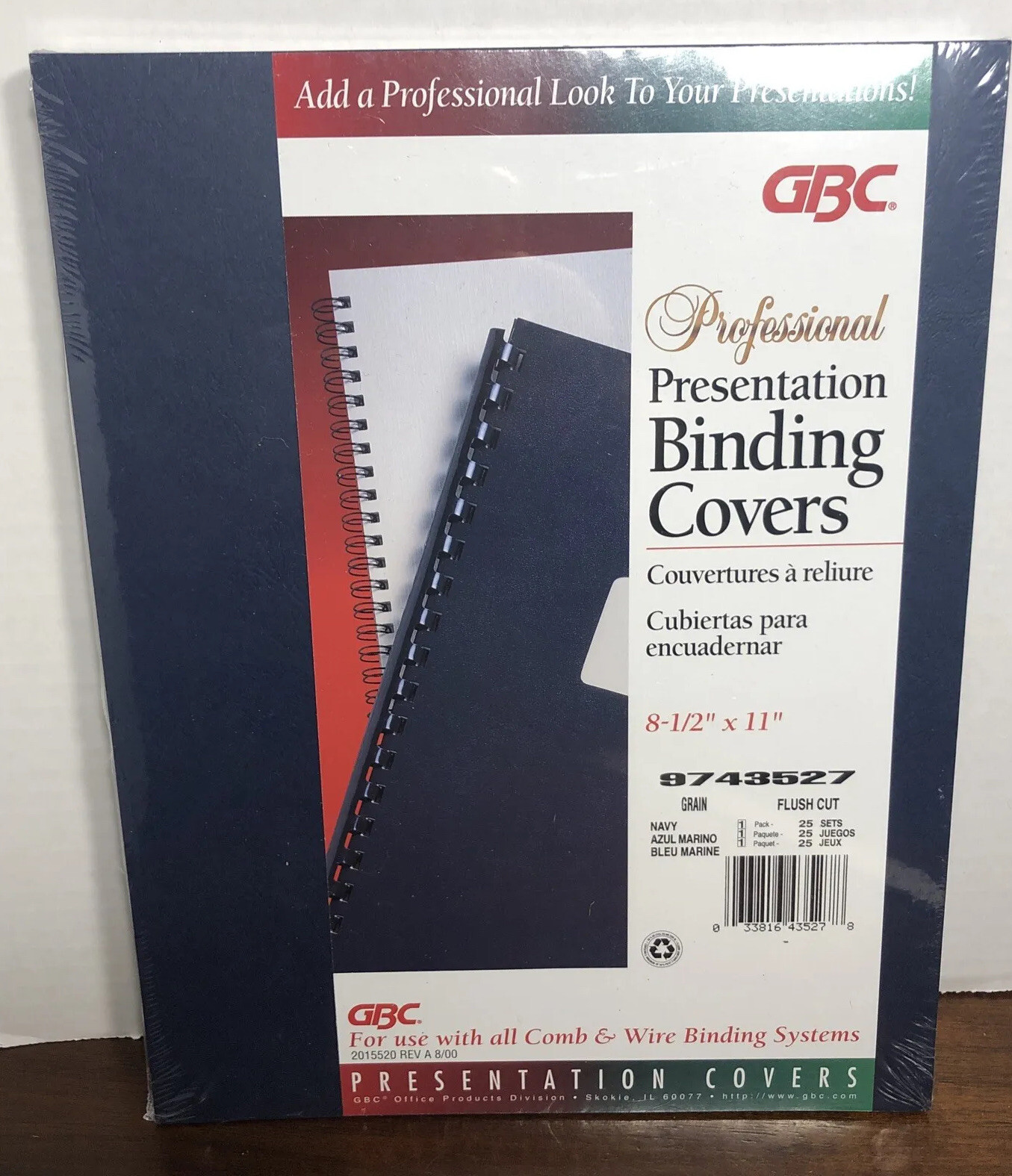 NOS 25 GBC Regency Presentation Binding Covers Navy 8.5” X 11” | eBay