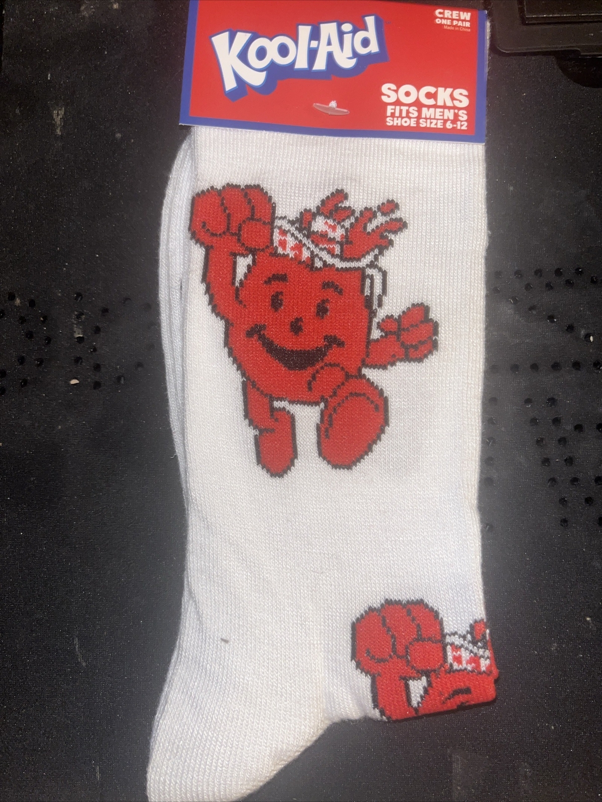 Kool-Aid Novelty Crew Socks Featuring Kool-Aid Man Men's Size 6-12 New ...