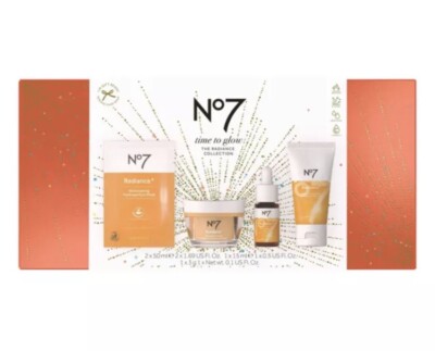 No 7 Time to Glow The Radiance Collection 4pc Gift Set NEW $40 | eBay