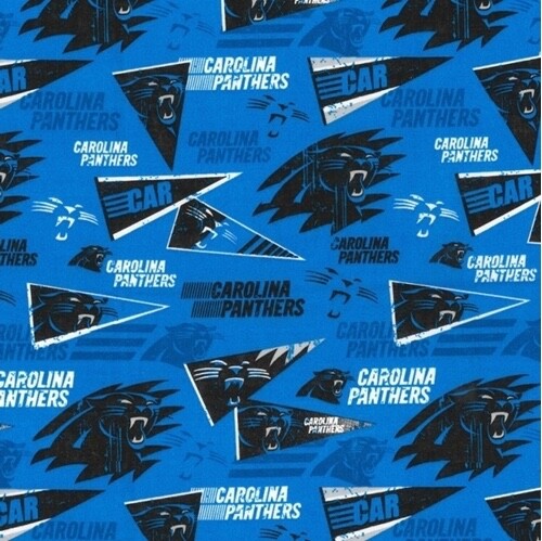 Carolina Panthers Fabric 43 x 25 | eBay
