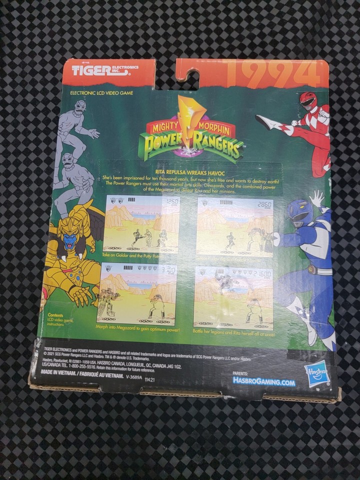 Tiger Electronics Mighty Morphin Power Rangers Handheld Game-From The ...