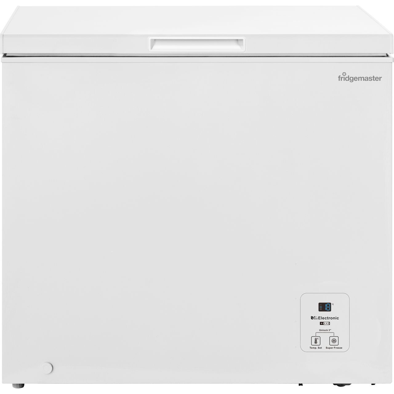 Fridgemaster MCF198E Free Standing 191 Litres E Chest Freezer White ...
