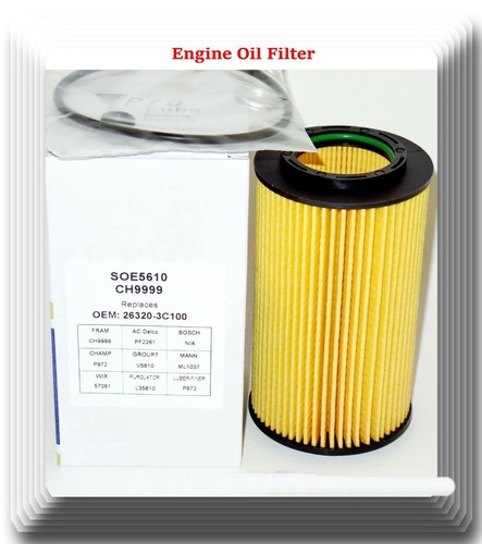 Engine Oil Filter Made In Korea SOE5610 Fits:OEM#263203C100 Hyundai Kia ...