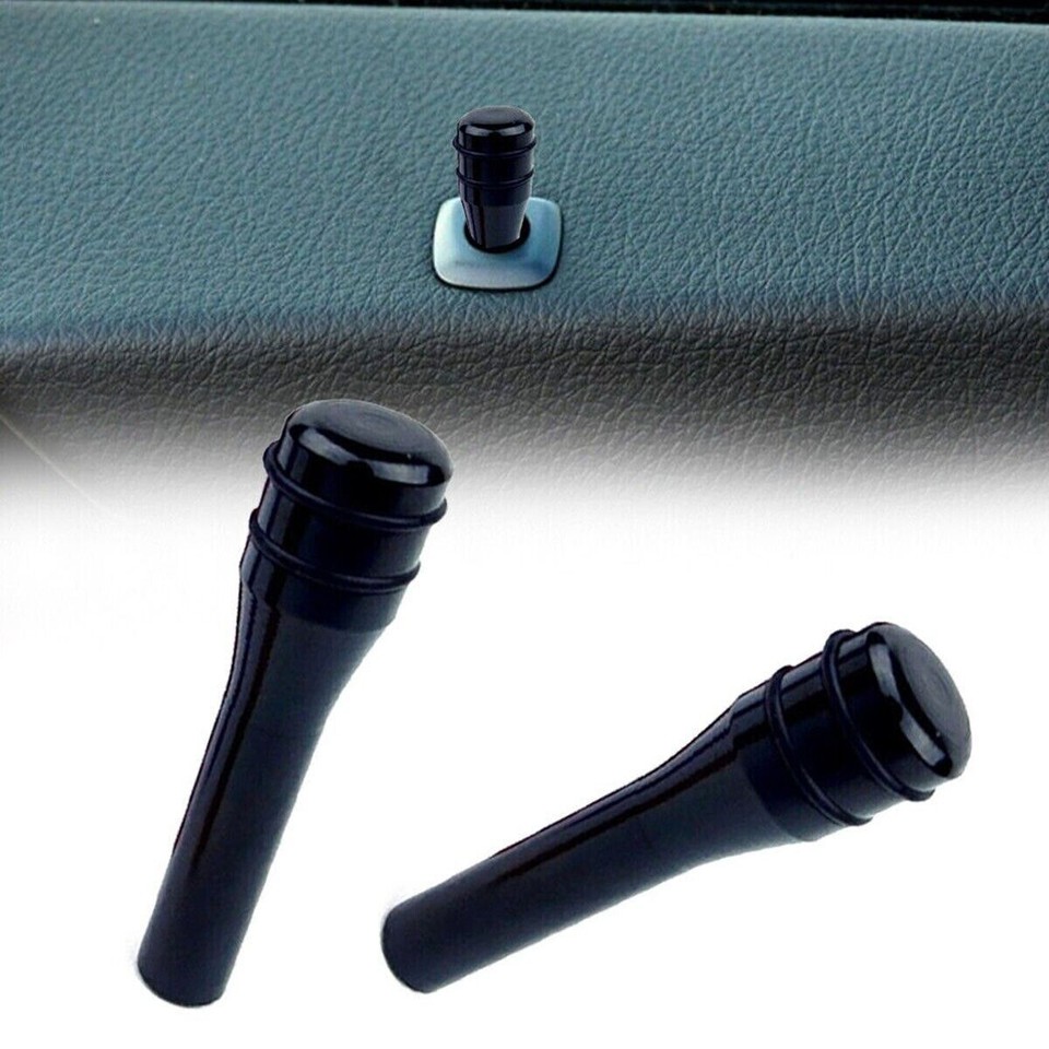4x Black Aluminum Car Interior Door Lock Stick Knob Pull Pins Cover ...