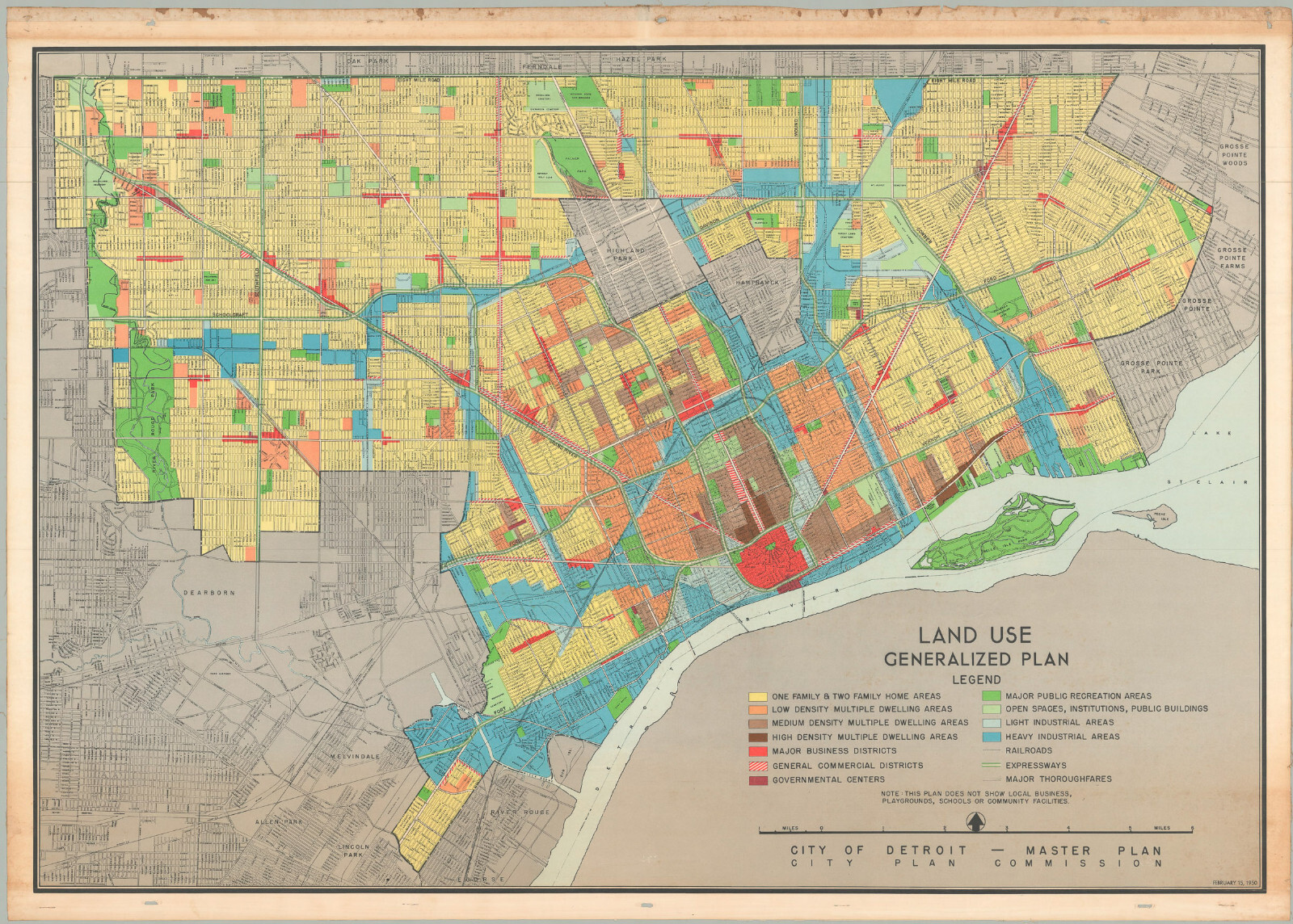 Land Use & Generalized Plan. City of Detroit – Master Plan | eBay