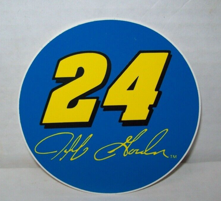 JEFF GORDON #24 3" ROUND DECAL STICKER | eBay