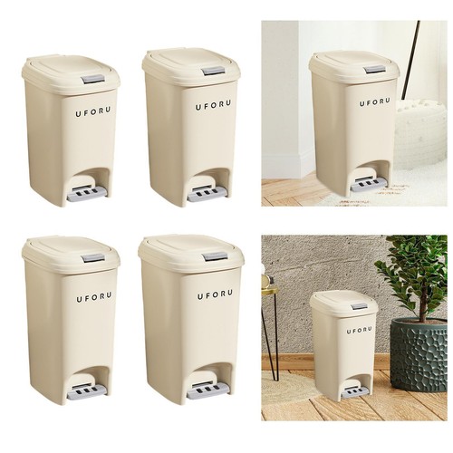 Step Trash Can Simple Garbage Bin with Foot Pedal for Garage Office ...