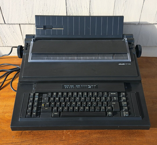 Vintage Olivetti ET 109 Electric Typewriter with Cover - Parts or ...