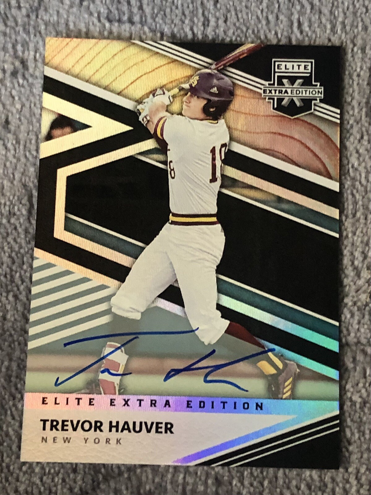 2020 Panini Elite Extra Edition Trevor Hauver On Card Auto #51 Rangers ...
