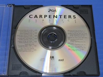 DISC ONLY: Carpenters - Classics Volume 2 Disc 2 - 1986 Pop Rock CD ...