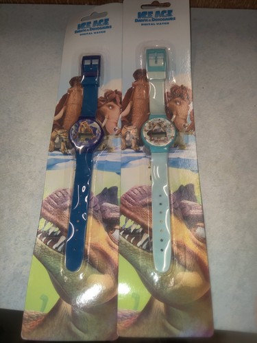 New Ice Age Dawn of the Dinosaurs Digital Watches - 2-Rare Watches NIP ...