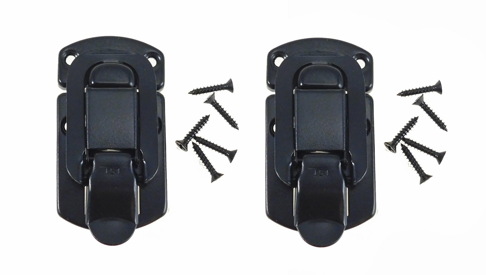 (2 PACK) RELIABLE HARDWARE 2510BK Black Briefcase/Draw Latch w/mounting ...