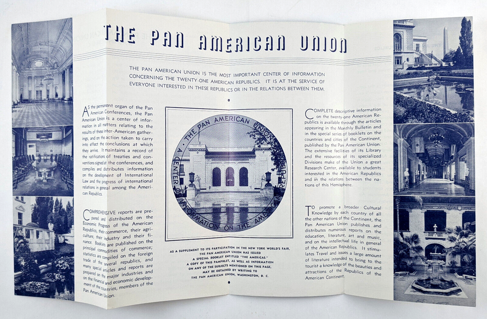 Pan American Union Brochure New York Worlds Fair 1939 | eBay