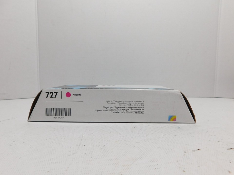 HP Genuine Ink 727 Magenta Ink B3P20A DesignJet T2500 T1500 T920 Date ...