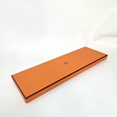HERMES Empty Gift Box Long Rectangular 4.75”x14.5”x0.75” Orange | eBay
