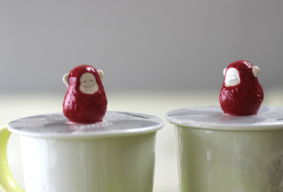 2016 starbucks Korea New Year Red Monkey Mud Lid 2ea 1SET, ems | eBay