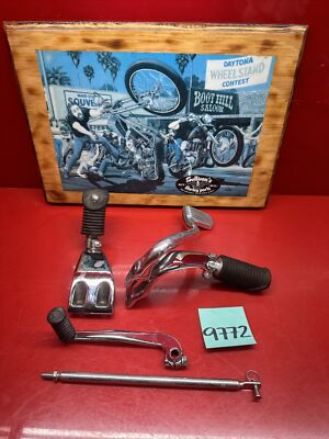 Harley Dyna Mid Control Fits 1991 - 2017 Chrome Foot Peg Mounts Set ...