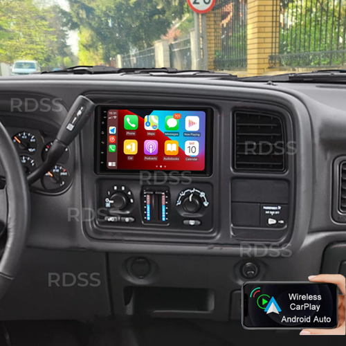 Car Stereo Radio Navigation Head Unit For 2003-2006 GMC Sierra Carplay ...