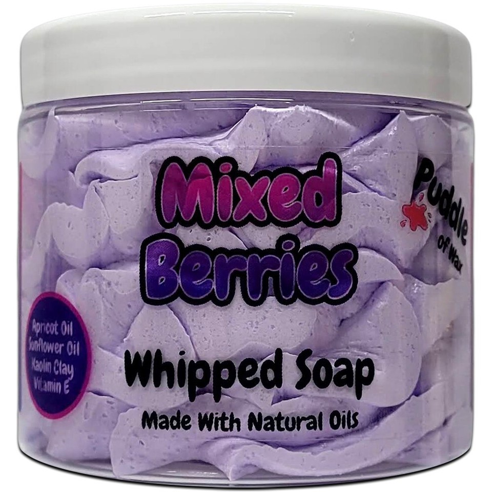 Fluffy Whipped Soap - 150g - Shower Fluff - Neon Coloured - Vegan ...
